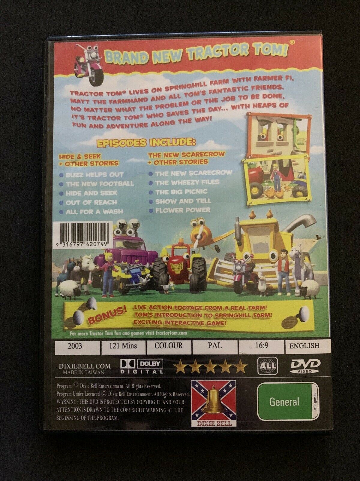 Tractor Tom: Hide & Seek + The New Scarecrow (DVD) All Regions – Retro Unit