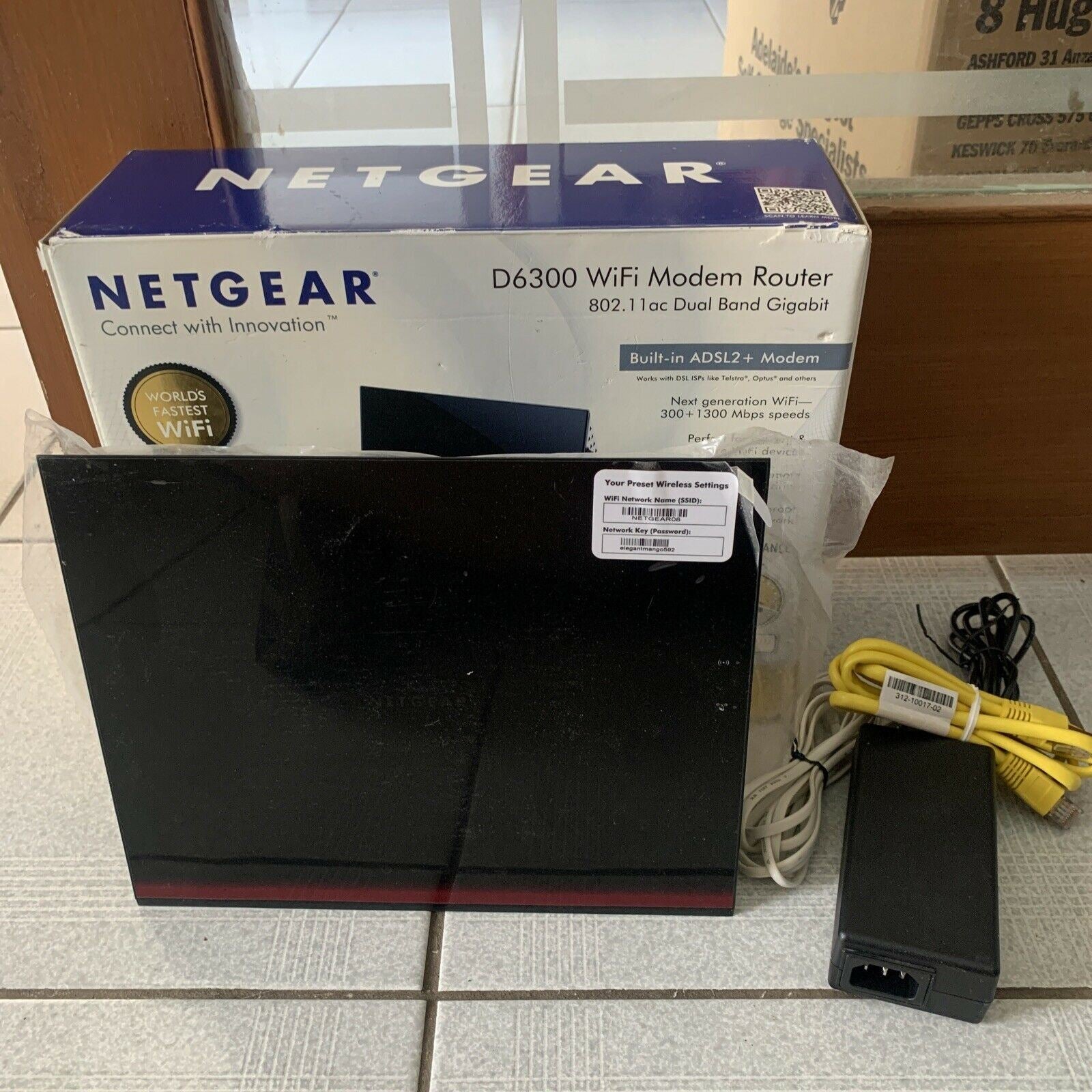 NetGear D6300 AC1600 Dual Band Wireless Modem Router – Retro Unit