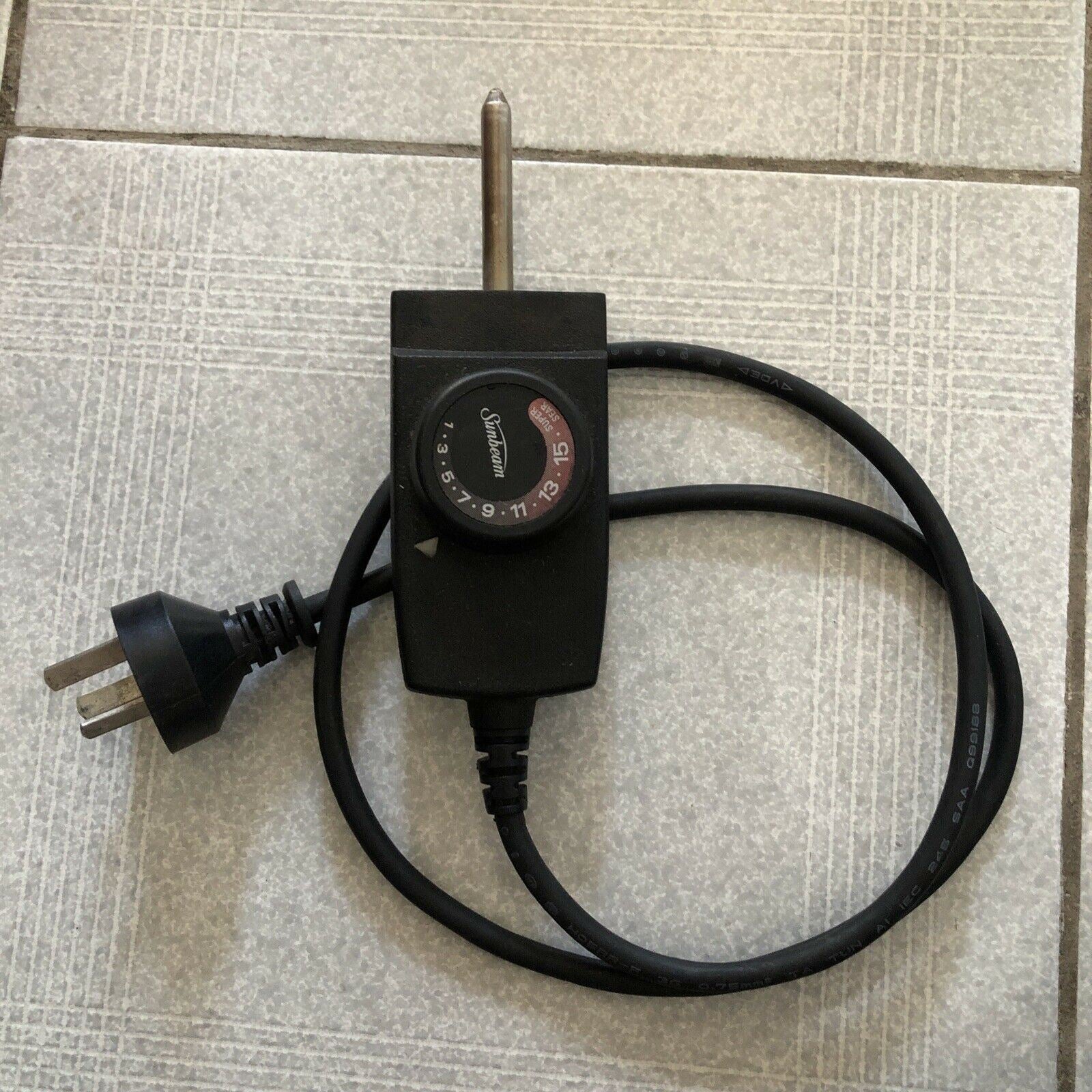 Genuine Sunbeam 9925 Temperature Heat Probe Power Supply – Retro Unit