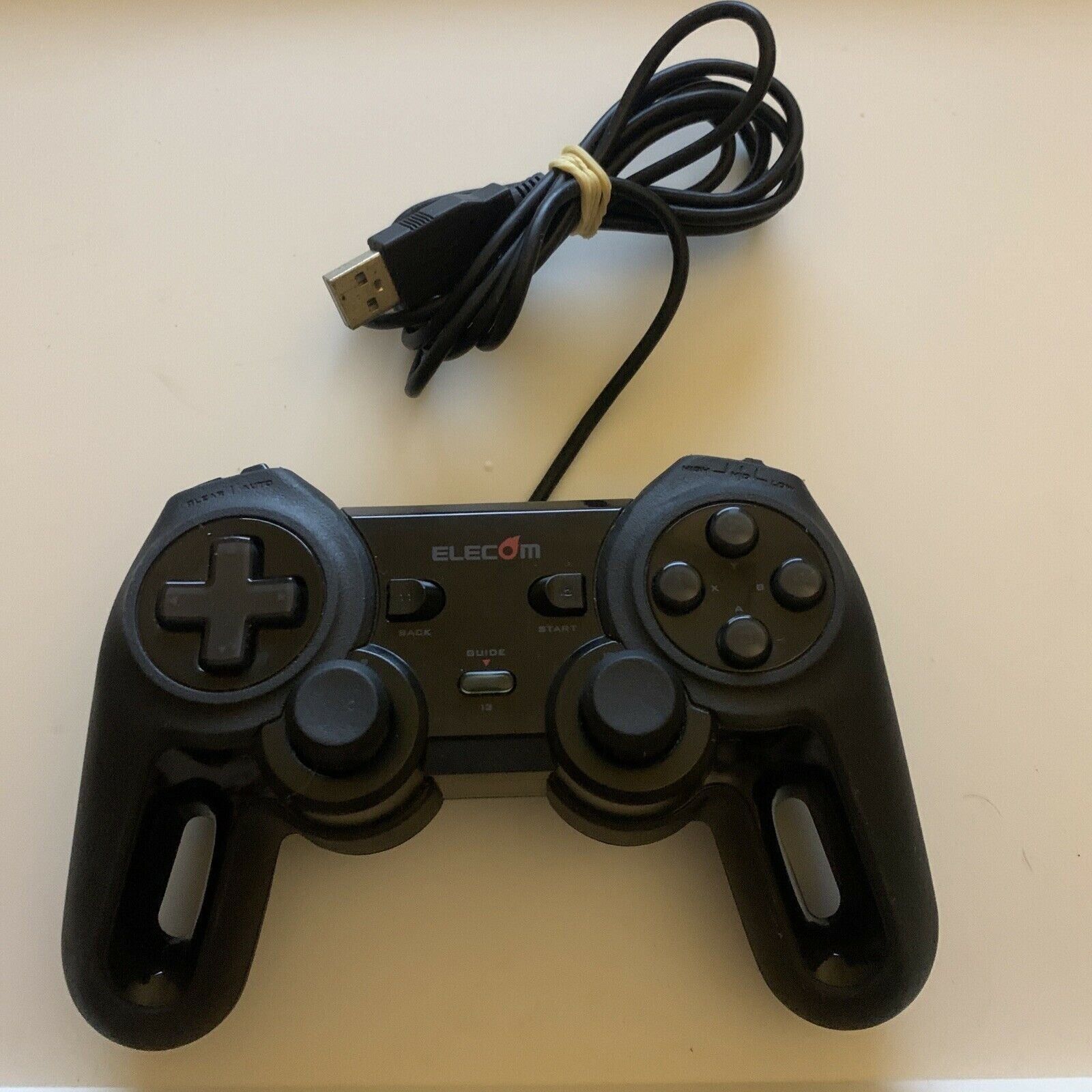 Elecom PC Windows USB Wired Gaming Controller w Rapid Fire + Vibration ...
