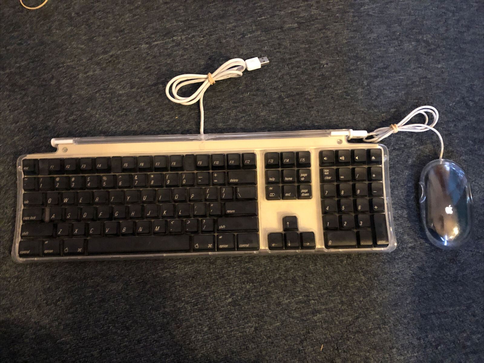 Vintage Apple Pro Keyboard M7803 Keyboard & Apple Pro Mouse Model:1899 ...