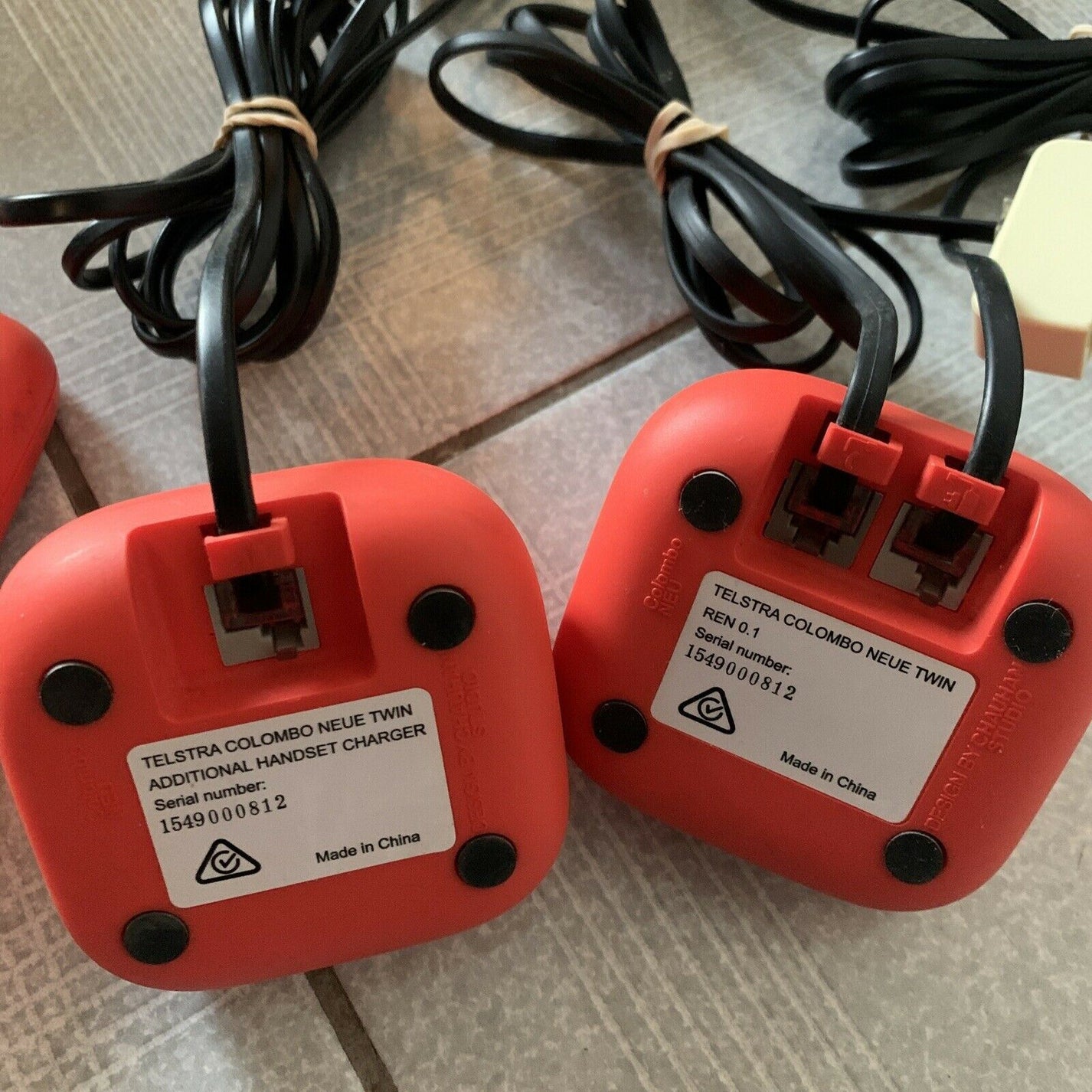 Telstra Digital Twin Cordless Telephone DECT Colombo Neue - Coral Red ...