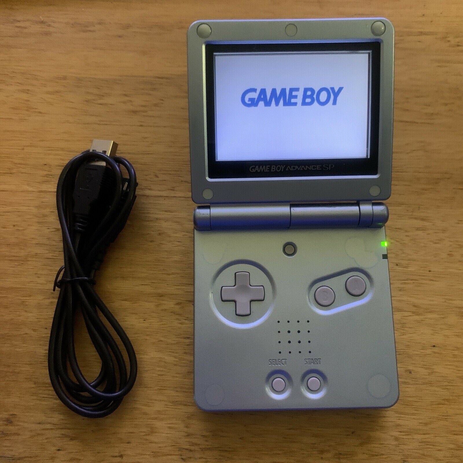 Nintendo Gameboy Advance SP Light Blue with USB Charger – Retro Unit
