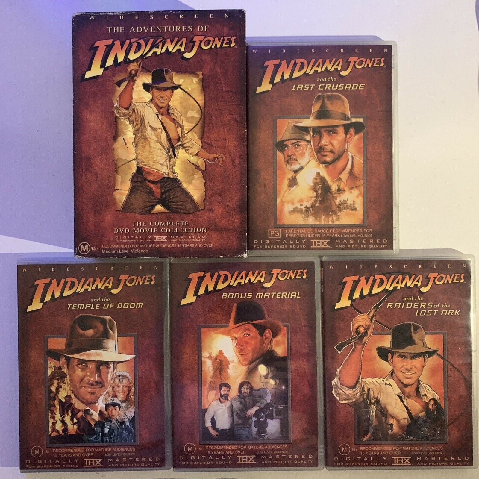 Indiana Jones: The Complete Movie Collection (DVD, 2003, 4-Disc) Harri ...