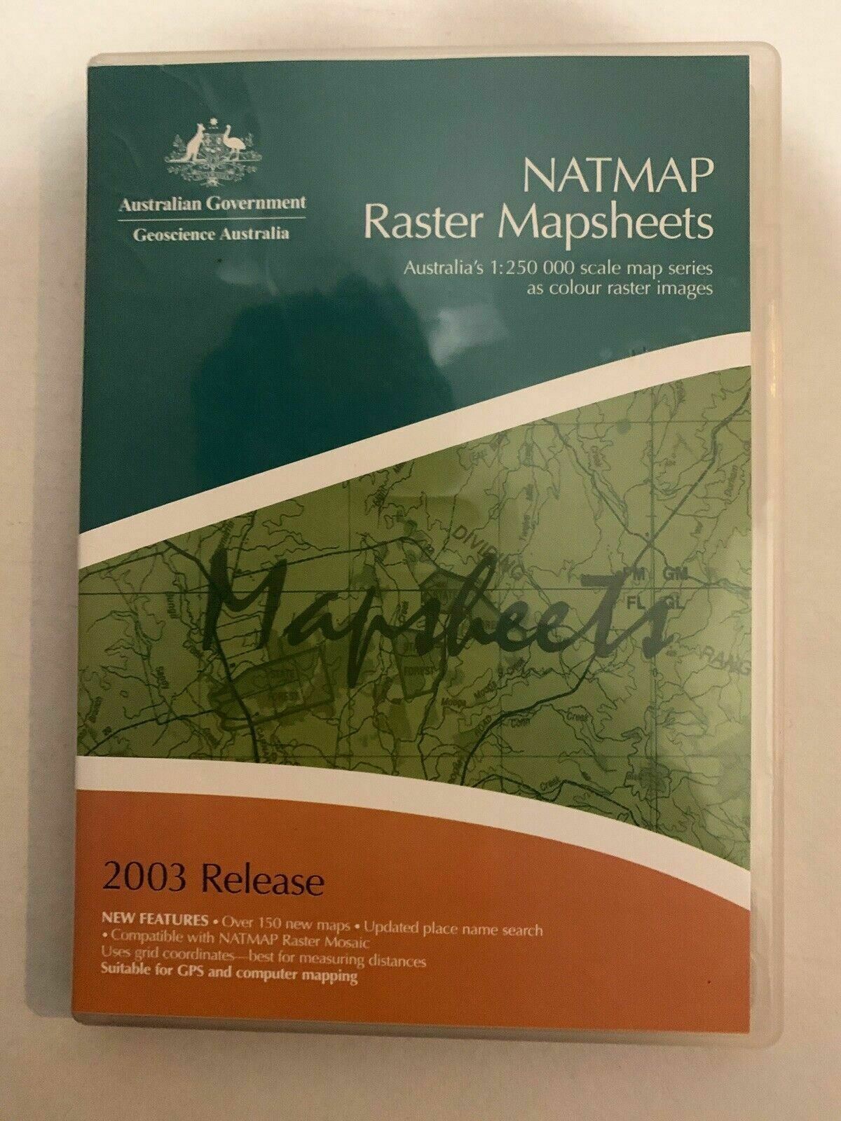 NATMAP Raster Mapsheets 2003 PC CDROM GPS & Computer Mapping – Retro Unit