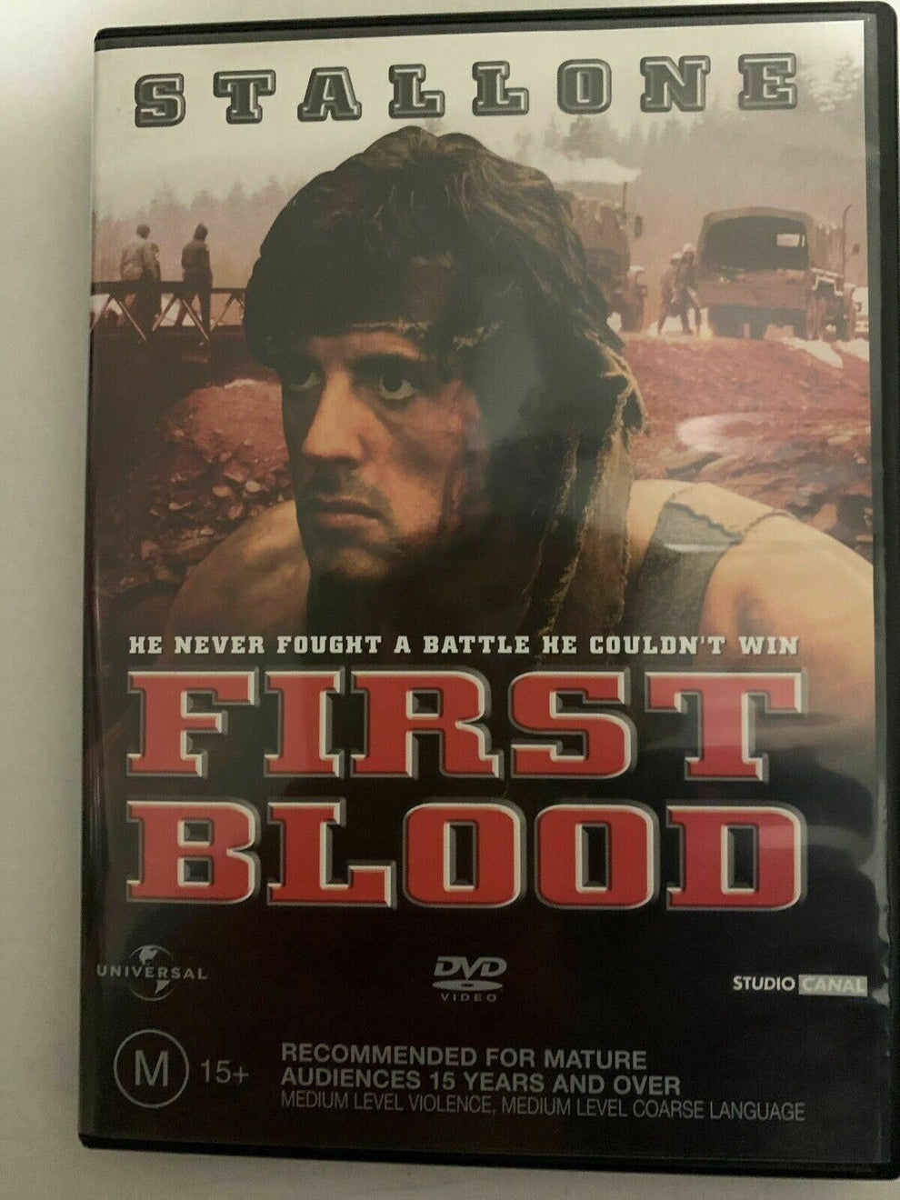First Blood (DVD, 1982) Sylvester Stallone. Region 4,2 – Retro Unit