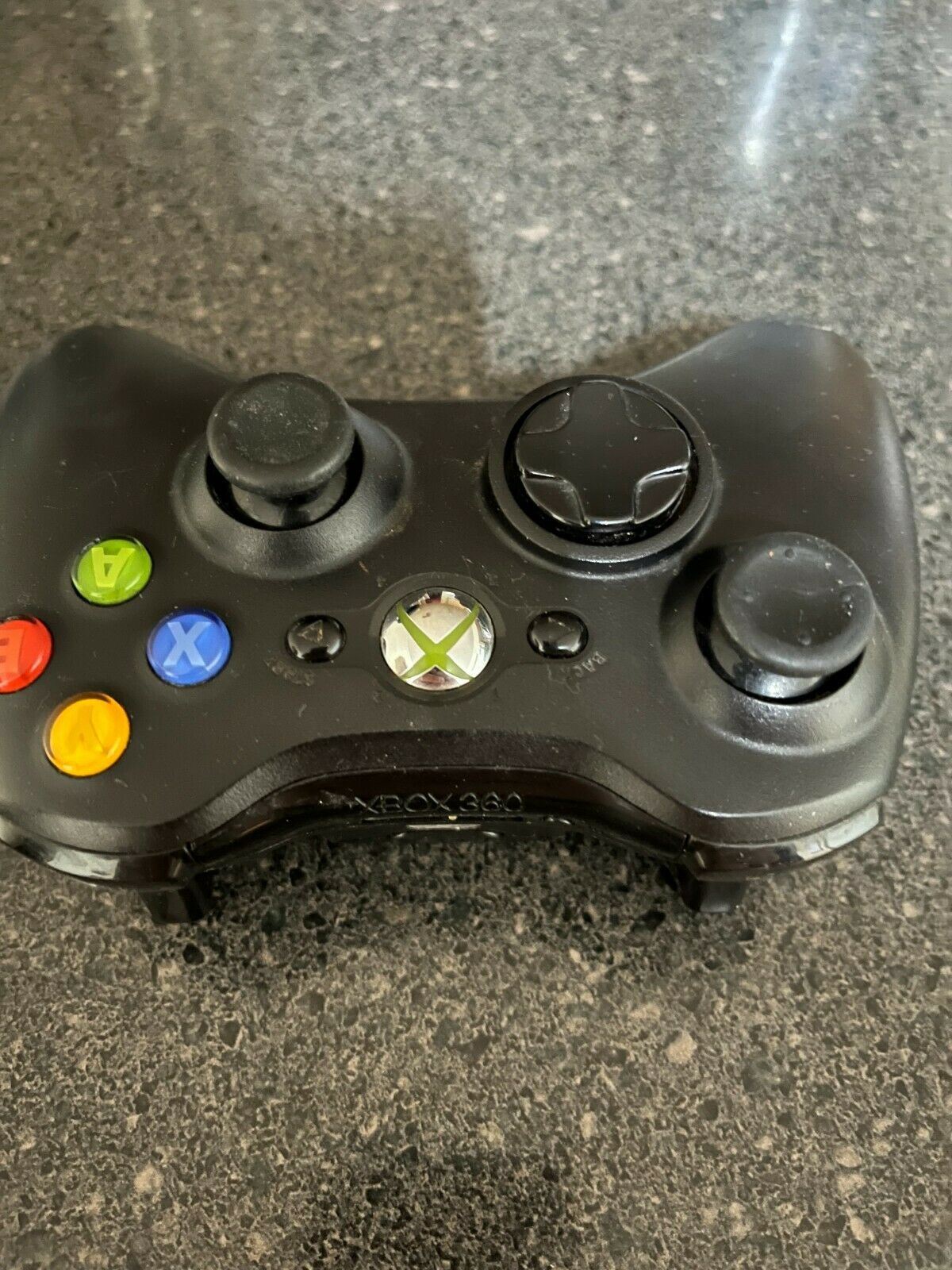 Genuine Microsoft Xbox 360 Wireless Controller Black Model 1403 Tested ...