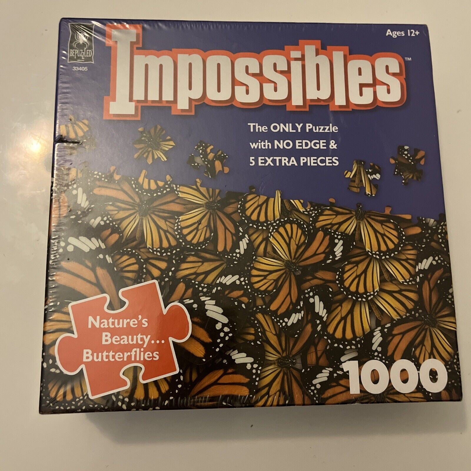 *New Sealed* Nature's Beauty Butterflies Impossibles 1000 Piece Puzzle ...