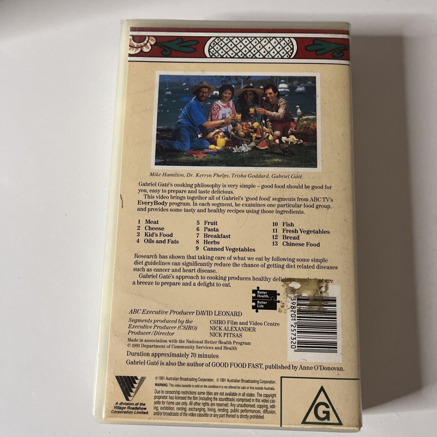 Gabriel Gate: Cooks for Everybody (VHS, 1991) PAL – Retro Unit