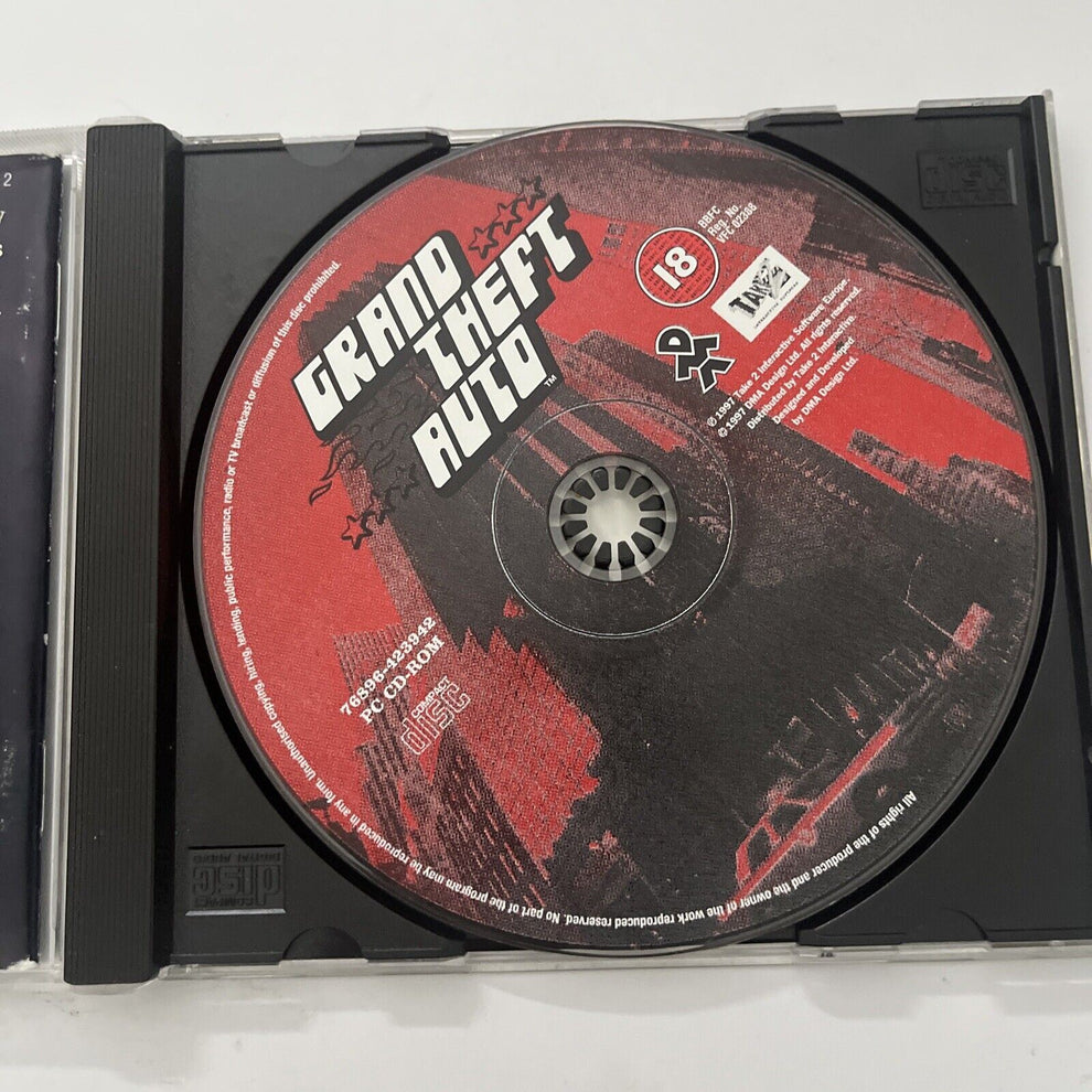 Grand Theft Auto PC CD-ROM 1997 DOS Game – Retro Unit