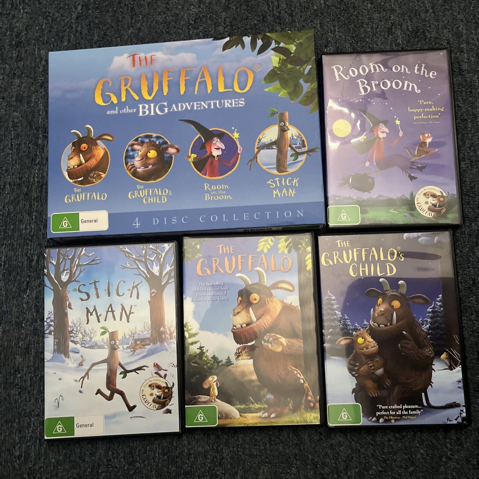 The Gruffalo and Other Big Adventures | Boxset (DVD, 2016, 4-Disc) Reg ...