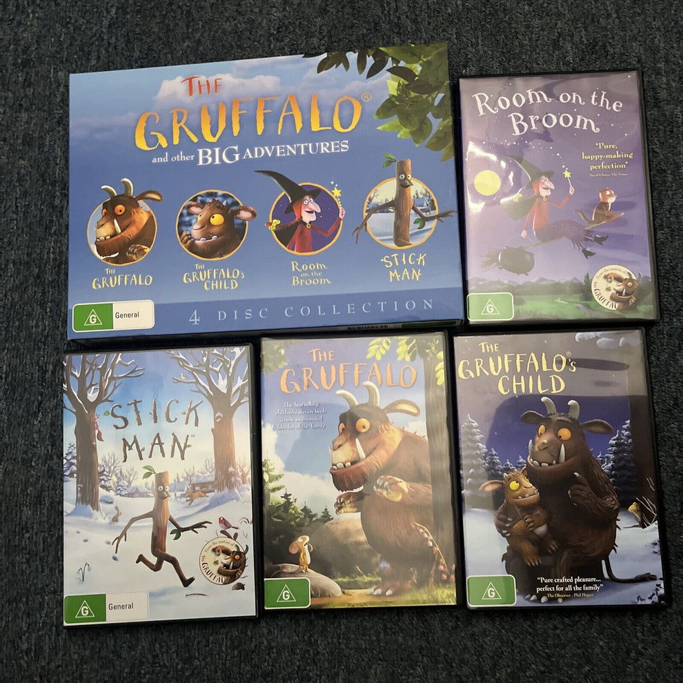 The Gruffalo and Other Big Adventures | Boxset (DVD, 2016, 4-Disc) Reg ...