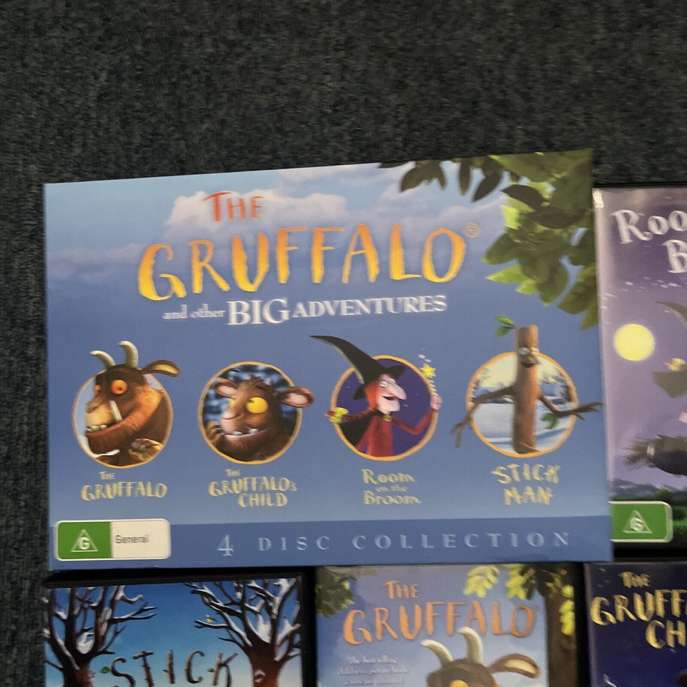 The Gruffalo and Other Big Adventures | Boxset (DVD, 2016, 4-Disc) Reg ...