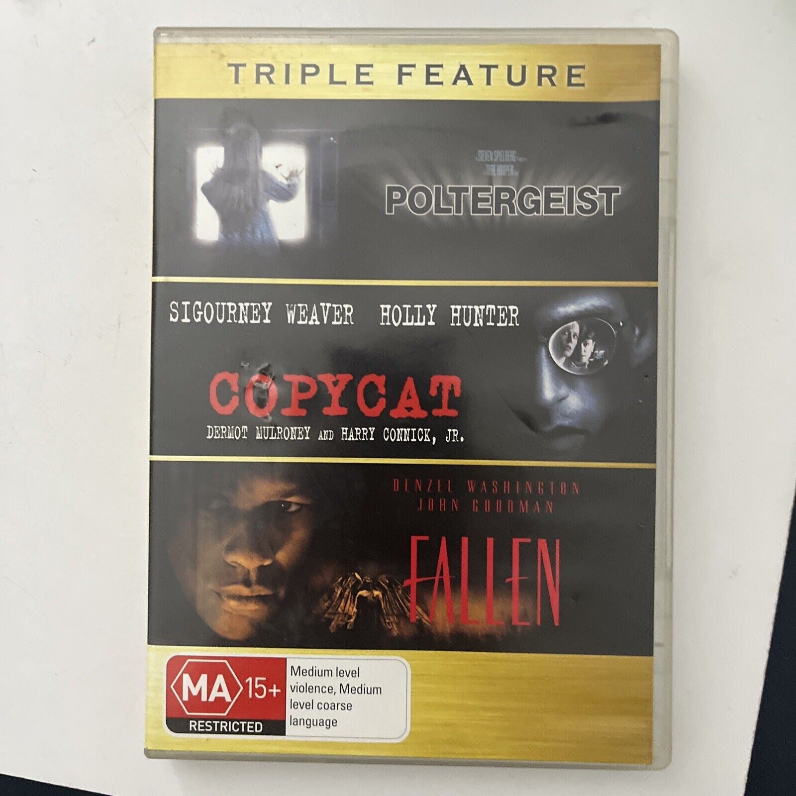 The Poltergeist / Copycat / Fallen (DVD, 3-Disc) Region 4 – Retro Unit