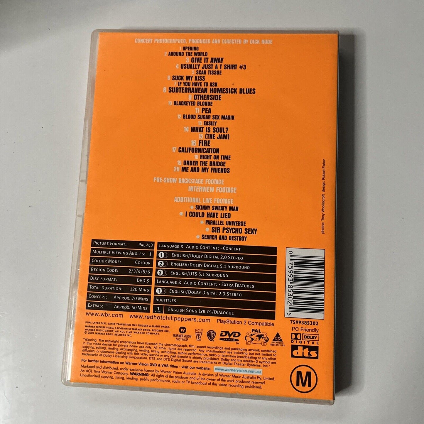 Red Hot Chili Peppers - Off The Map (DVD, 2001) Region 4&2 – Retro Unit