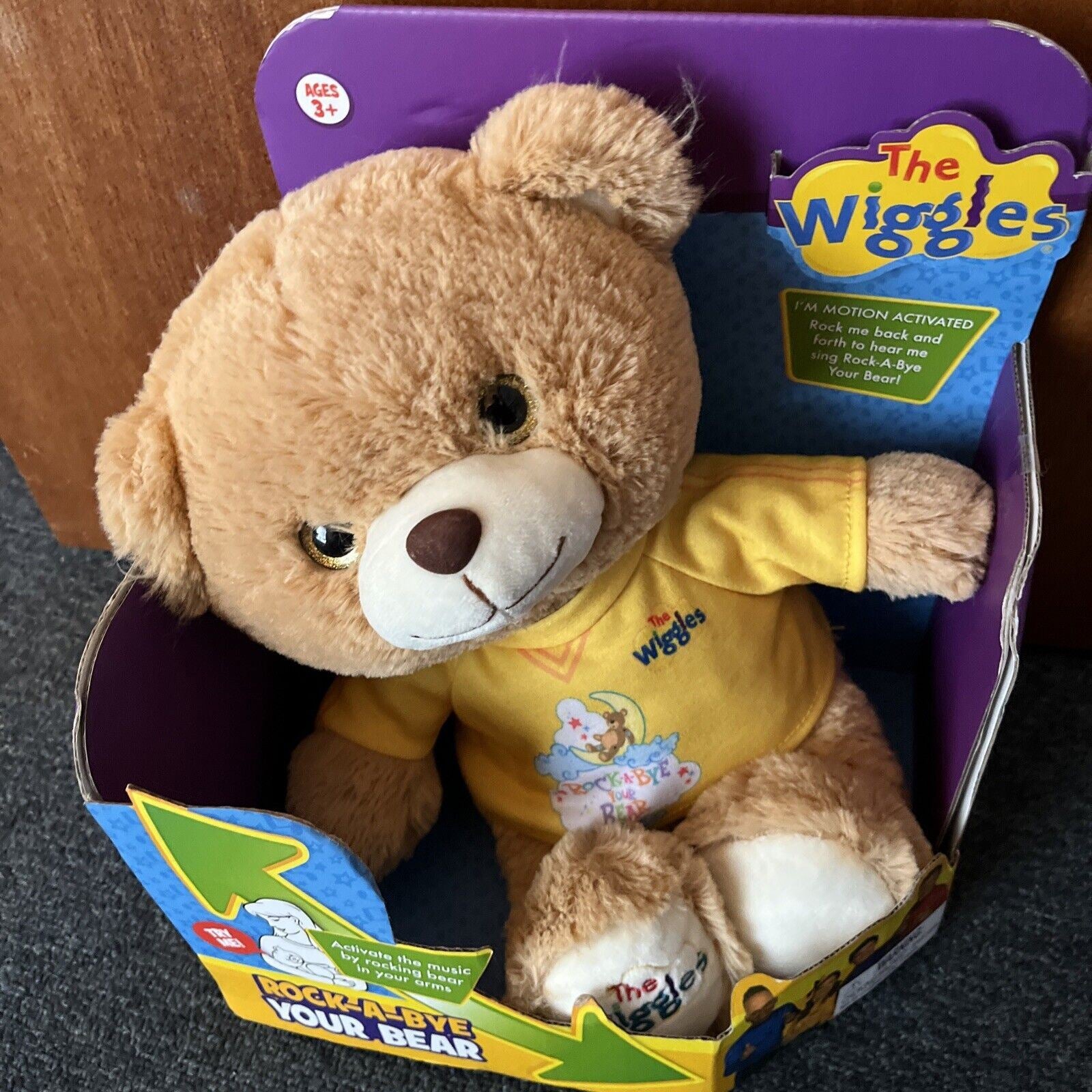 The Wiggles Rock-A-Bye Bear Motion Activated, Stuffed Animals for Kids ...
