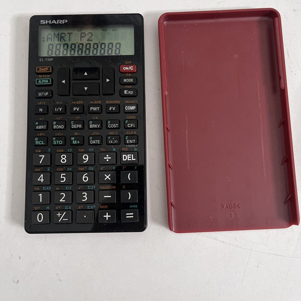 Sharp EL-738F Financial Calculator Business Calculator – Retro Unit