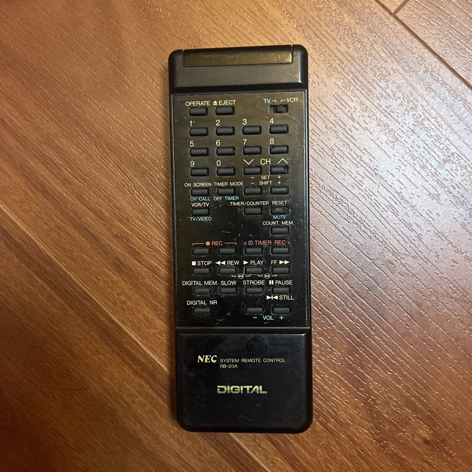 Genuine NEC System Remote Control RB-D3A for TV VCR *Missing Battery C ...