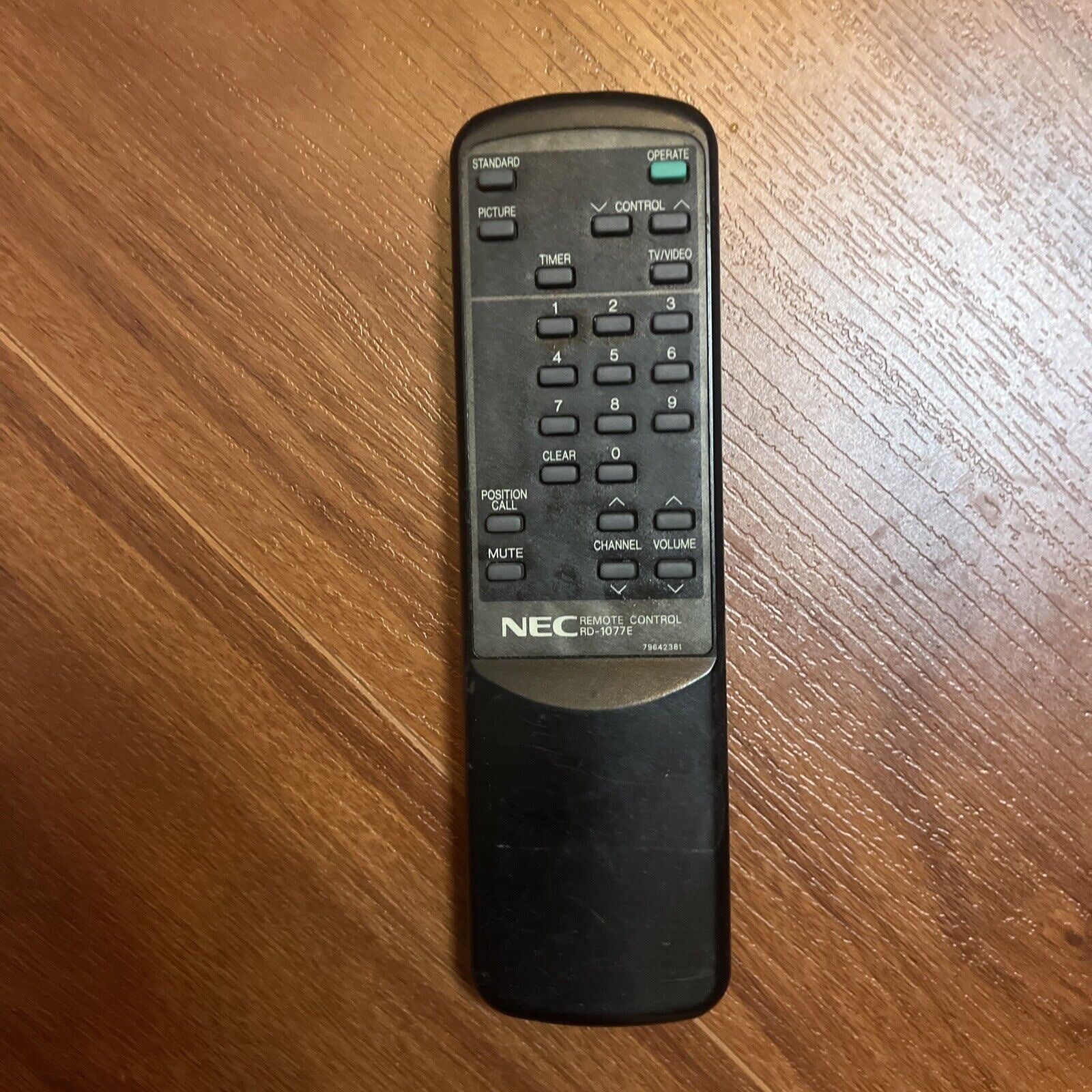 Genuine NEC RC-1077E Remote Control For TV – Retro Unit
