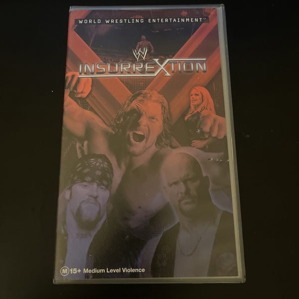 WWE Insurrection (VHS, 2002) Steve Austin, Triple H, Eddie Guerrero PA – Retro Unit