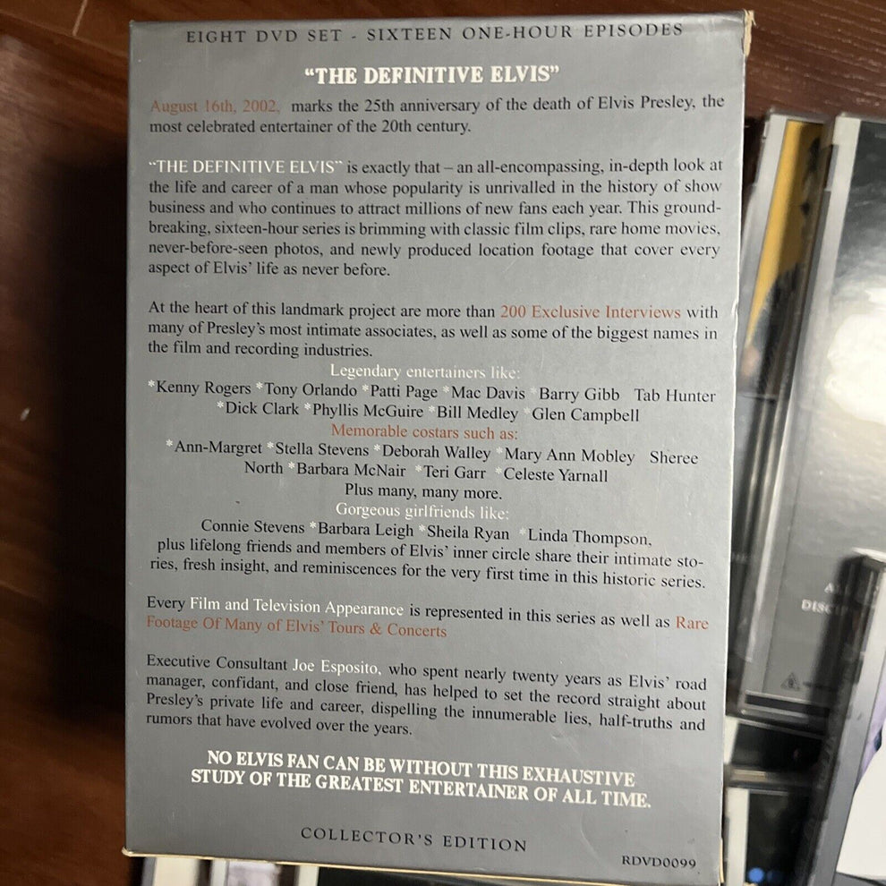 25th Anniversary Elvis Presley The Definitive Collection (DVD, 2002) A ...