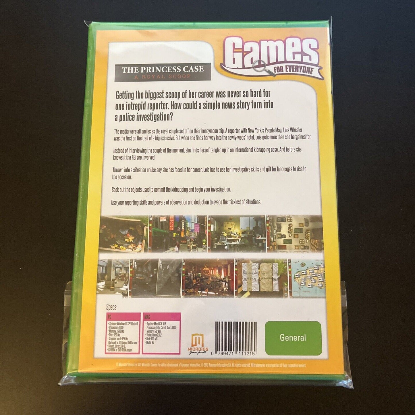 The Princess Case A Royal Scoop - PC Mac CDROM Hidden Object Game ...