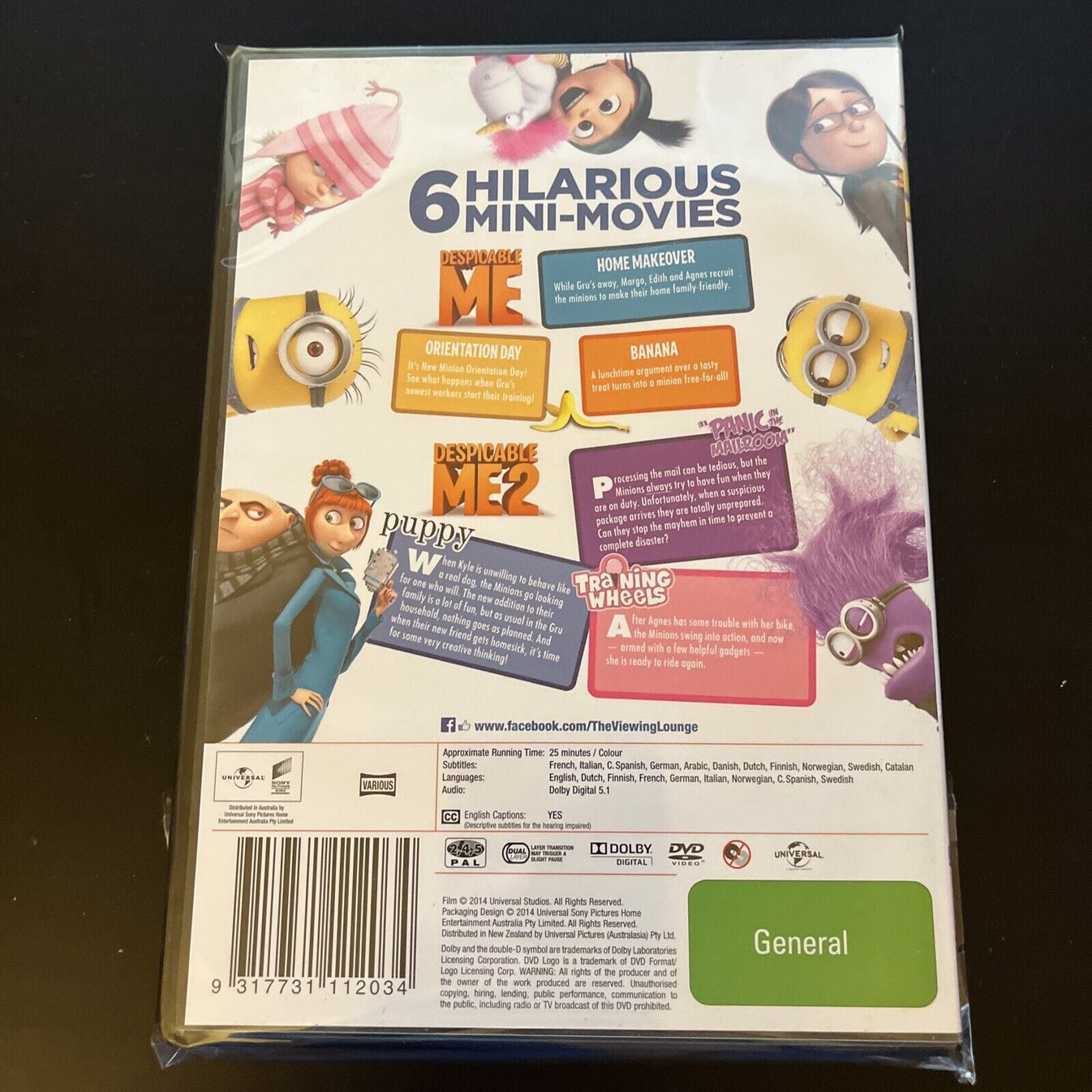 Despicable Me & Despicable Me 2 6 Mini-Movies Collection (DVD, 2013) R ...
