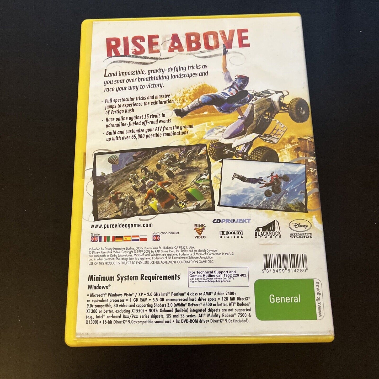 Pure PC DVD-ROM ATV Racing Video Game – Retro Unit