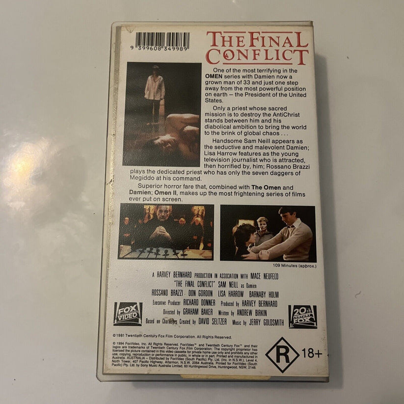 The Final Conflict (VHS, 1981) Sam Neill PAL – Retro Unit