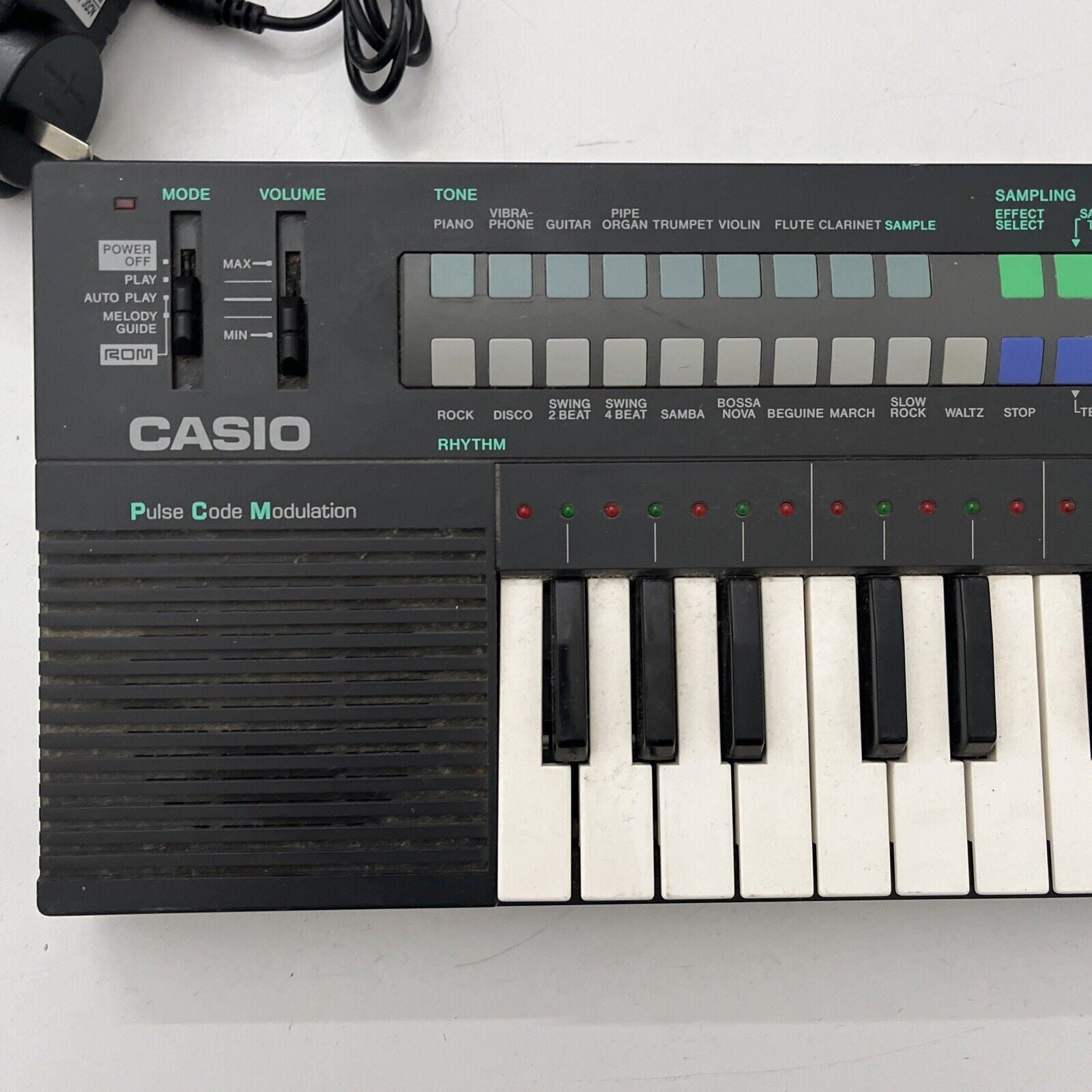 VINTAGE Casio Sampling Keyboard PT-280 Portable Electronic Keyboard ...