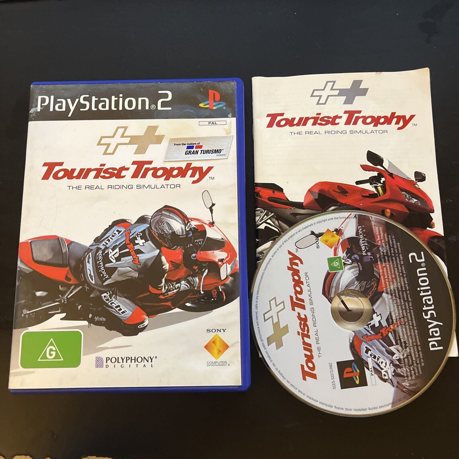Tourist Trophy Playstation 2 Game - PS2 Motorbike Racing with Manual P ...