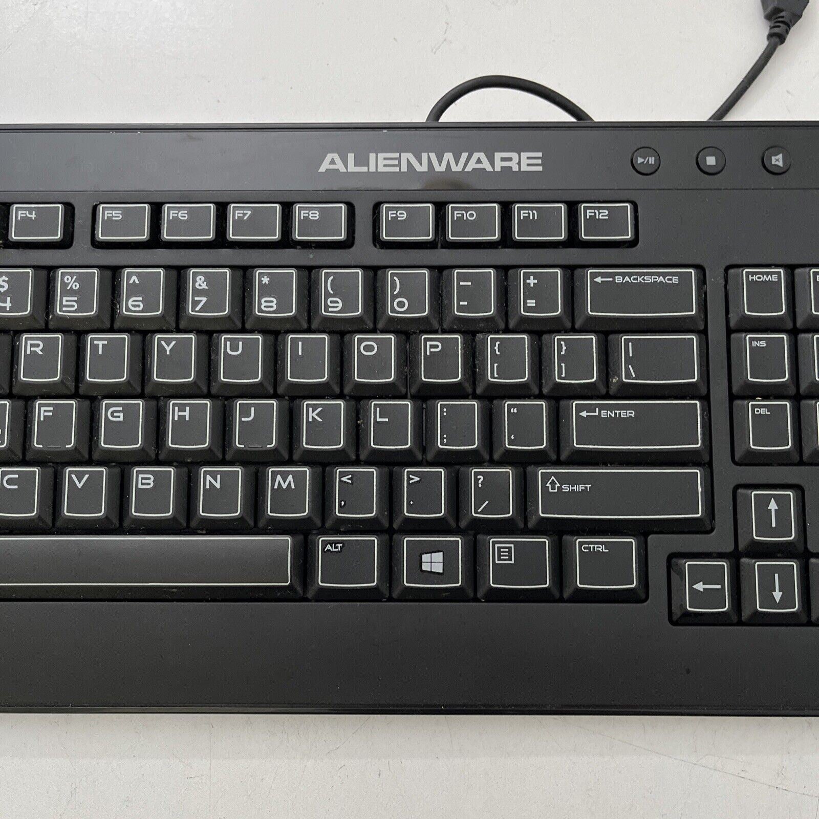 Alienware SK-8165 Nordic Slim Black Multimedia USB Wired Gaming Keyboa ...