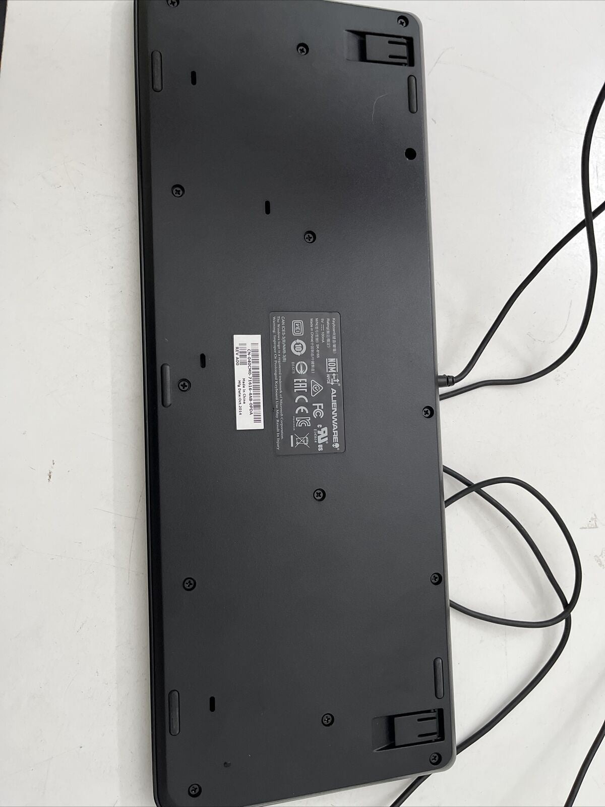 Alienware SK-8165 Nordic Slim Black Multimedia USB Wired Gaming Keyboa ...