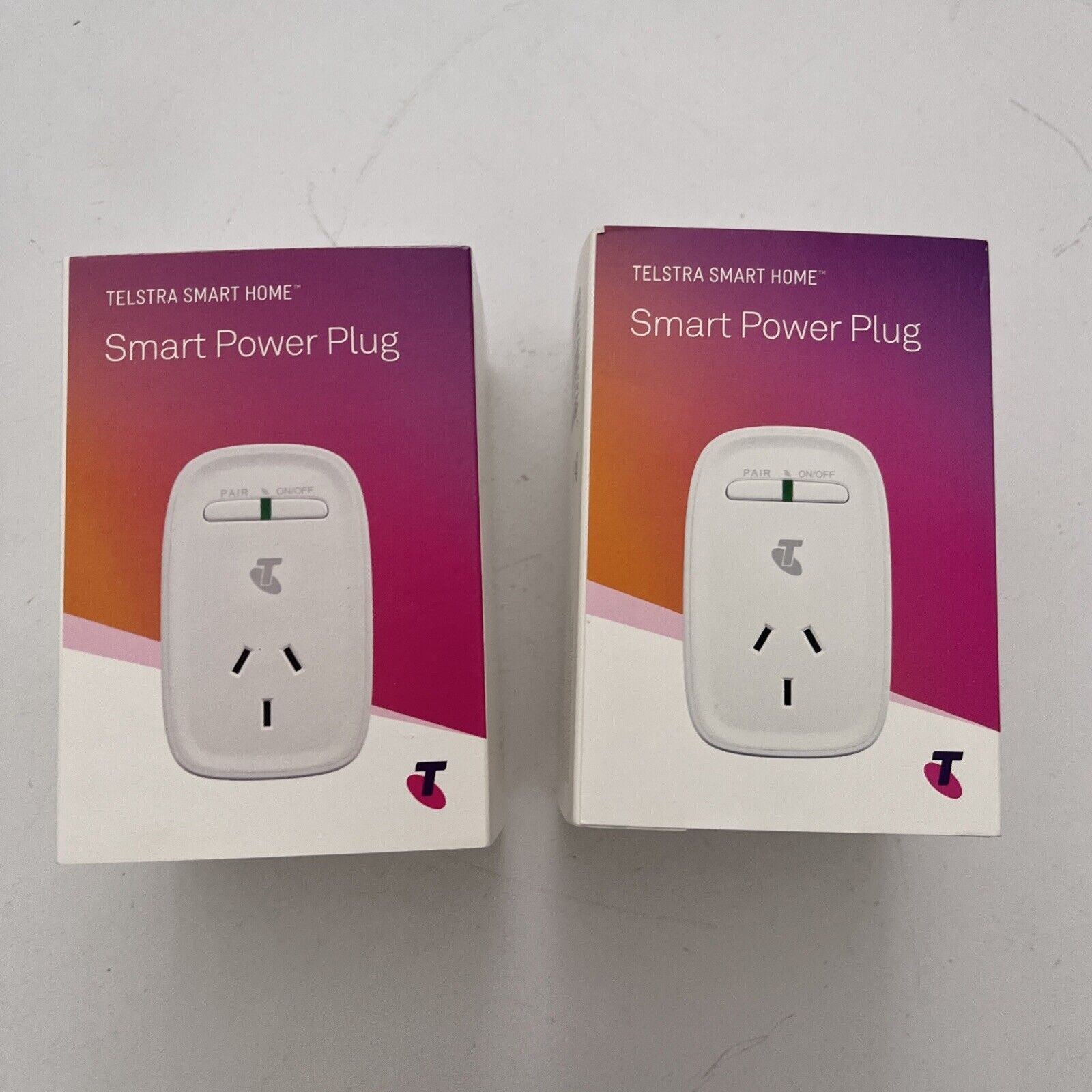 2x NEW Telstra Smart Home Power Plug with Range Extender Overvoltage P ...