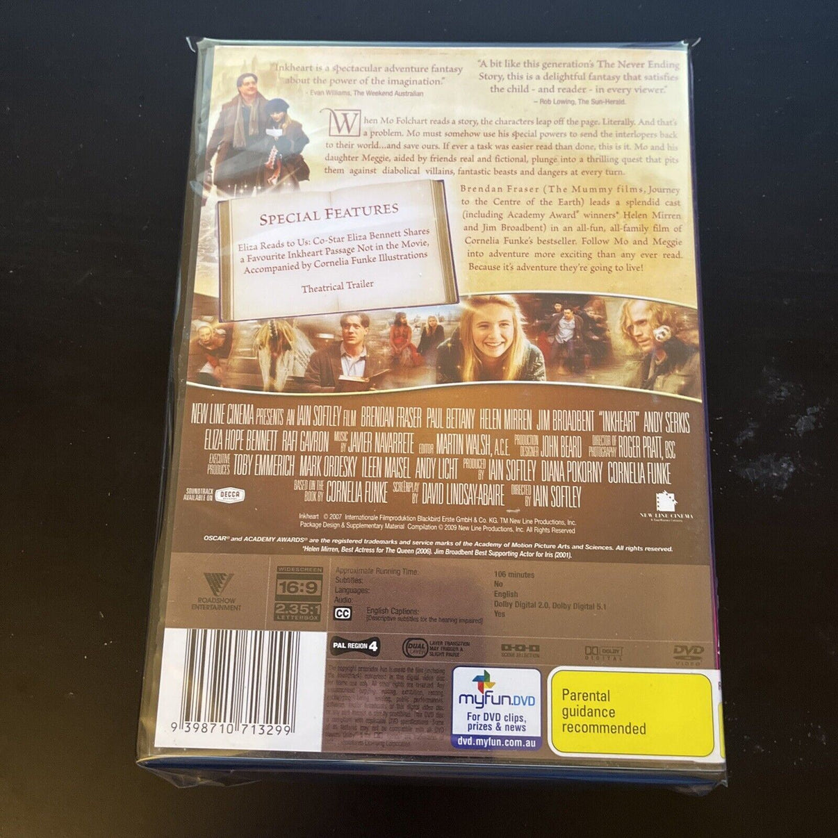 Inkheart (DVD, 2008) Brendan Fraser, Paul Bettany, Helen Mirren NEW Re ...