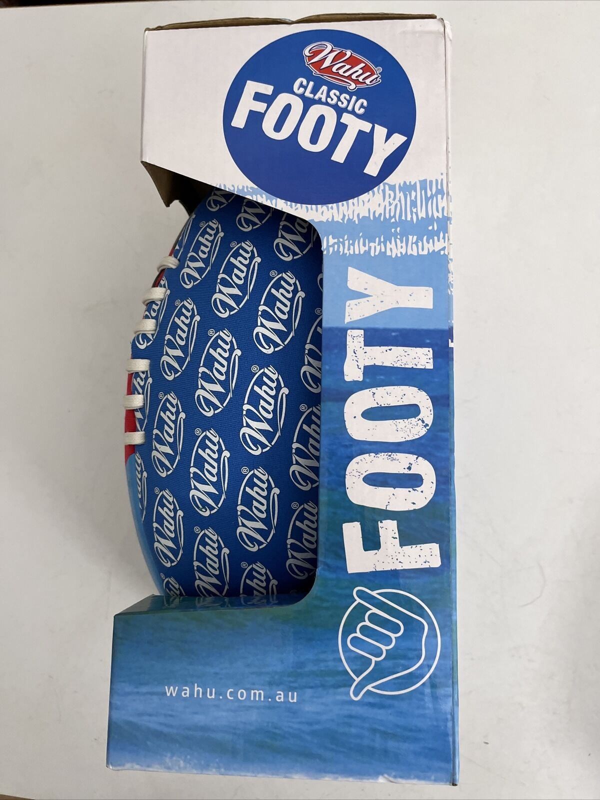 Wahu Beach Classic Footy Ball Neoprene Rugby League AFL beach game ...