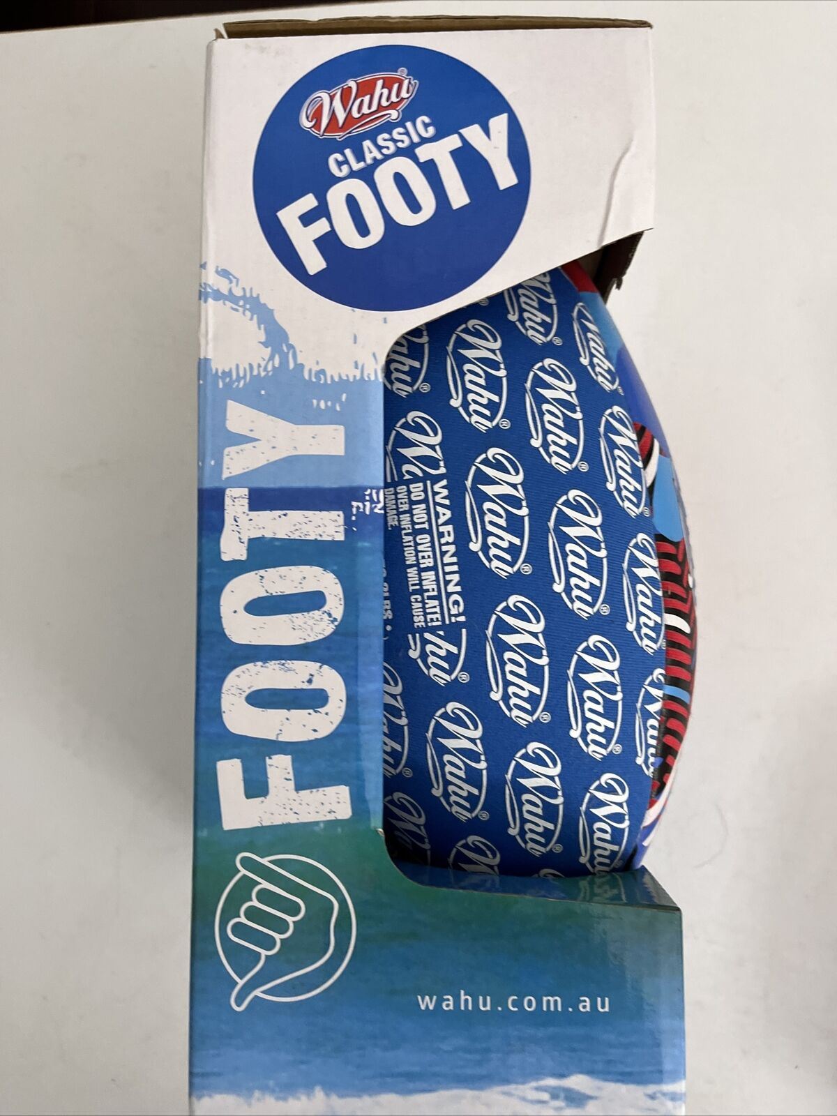 Wahu Beach Classic Footy Ball Neoprene Rugby League AFL beach game ...