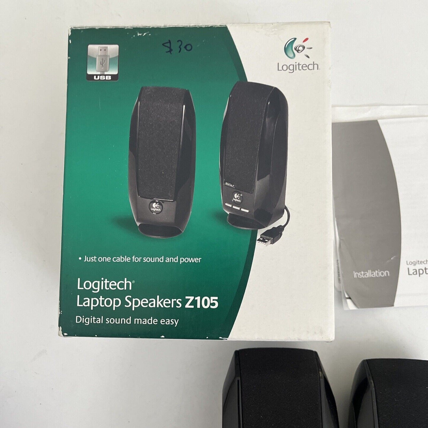 Logitech Z105 USB Digital Audio Powered Computer Laptop Speakers ...