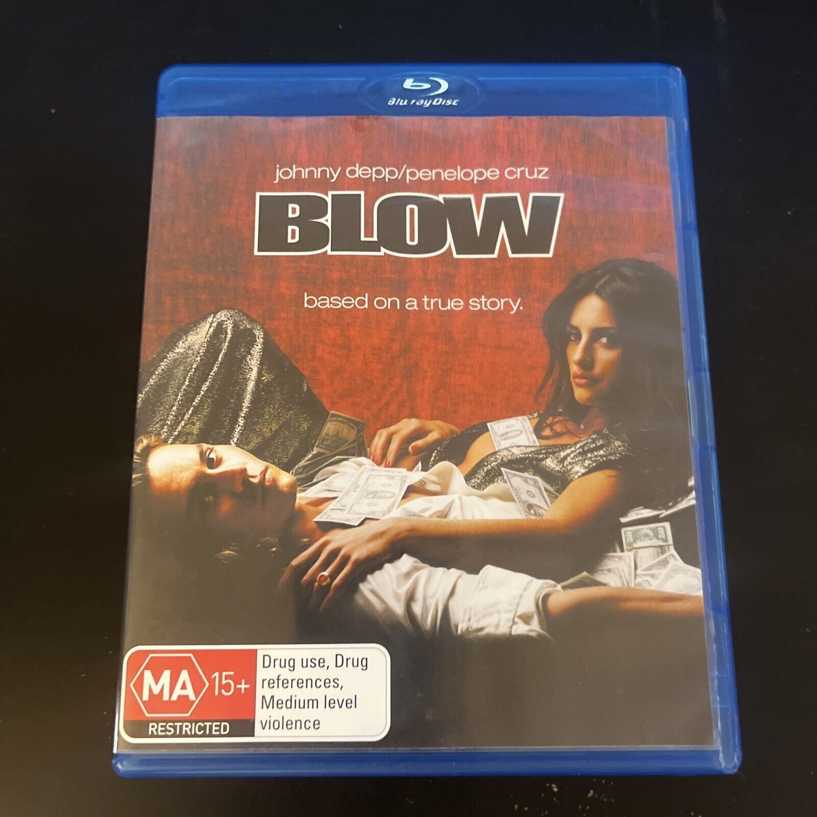 Blow (Blu-Ray, 2000) Johnny Depp, Penelope Cruz Region B – Retro Unit