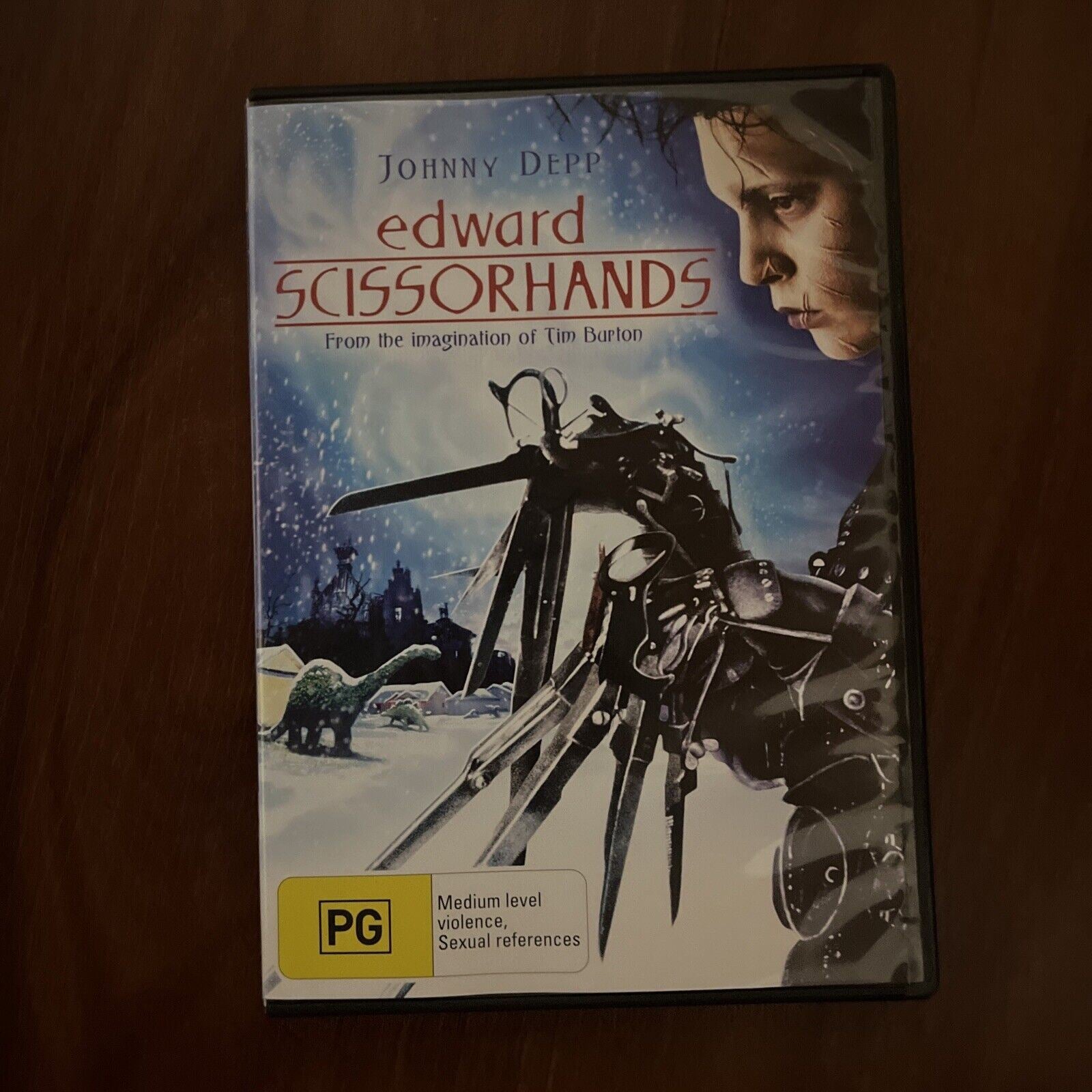 Edward Scissorhands (DVD, 1990) Johnny Depp, Winona Ryder Region 4 ...