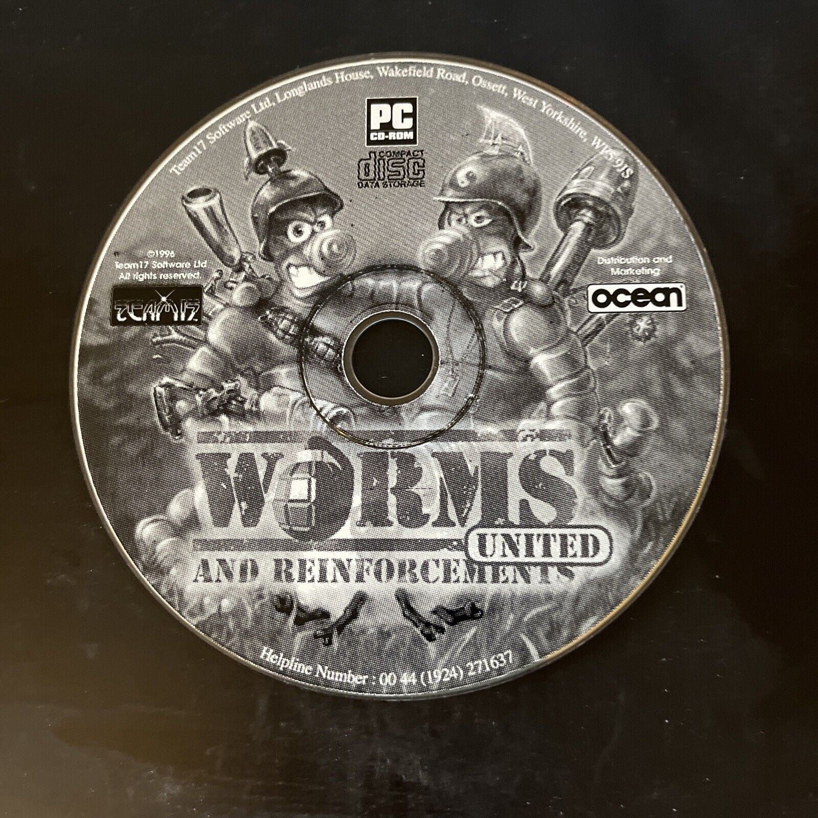 Worms United and Reinforcements PC CDROM *Disc Only* – Retro Unit