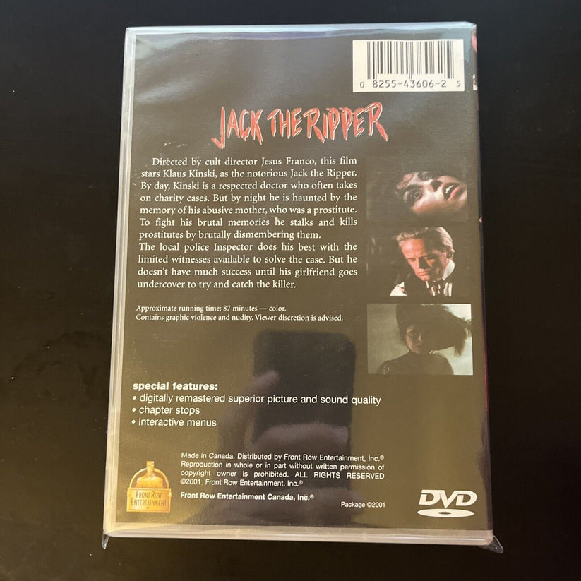 Jack the Ripper - Directed by Jesus Franco (DVD, 1976) Klaus Kinski Al ...