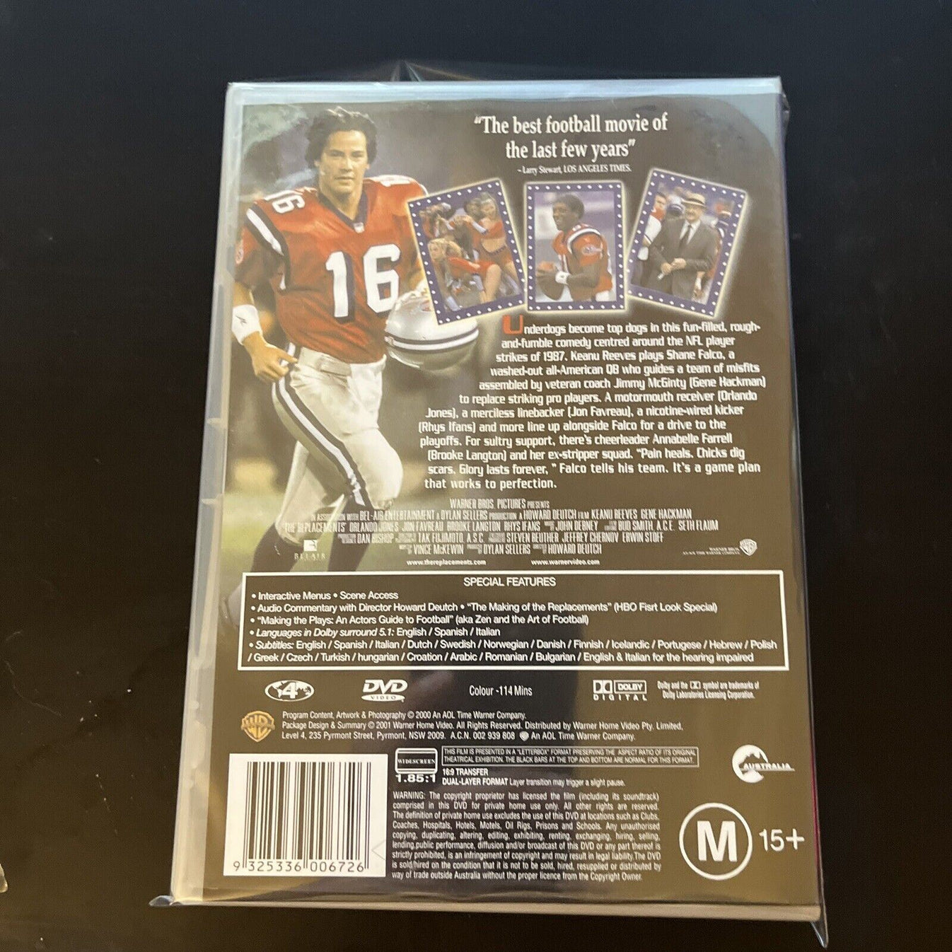 The Replacements (DVD, 2000) Keanu Reeves, Gene Hackman NEW Region 4 ...
