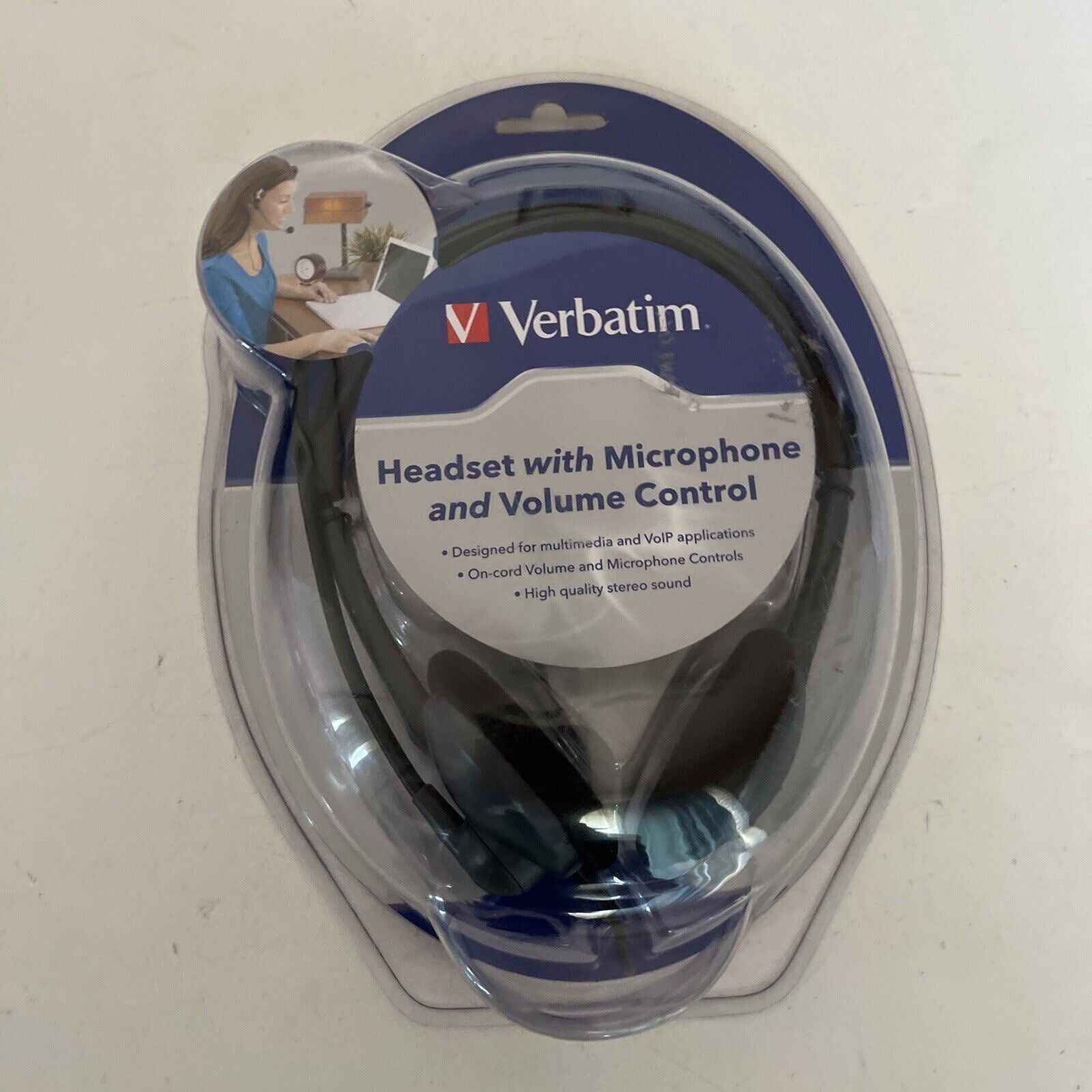Verbatim Multimedia Headset With Microphone and Volume Control # 41802 ...