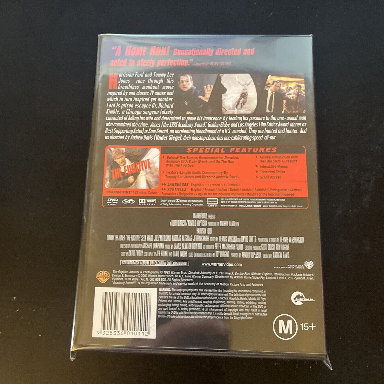 The Fugitive (DVD, 1993) Harrison Ford, Tommy Lee Jones NEW Region 4 ...