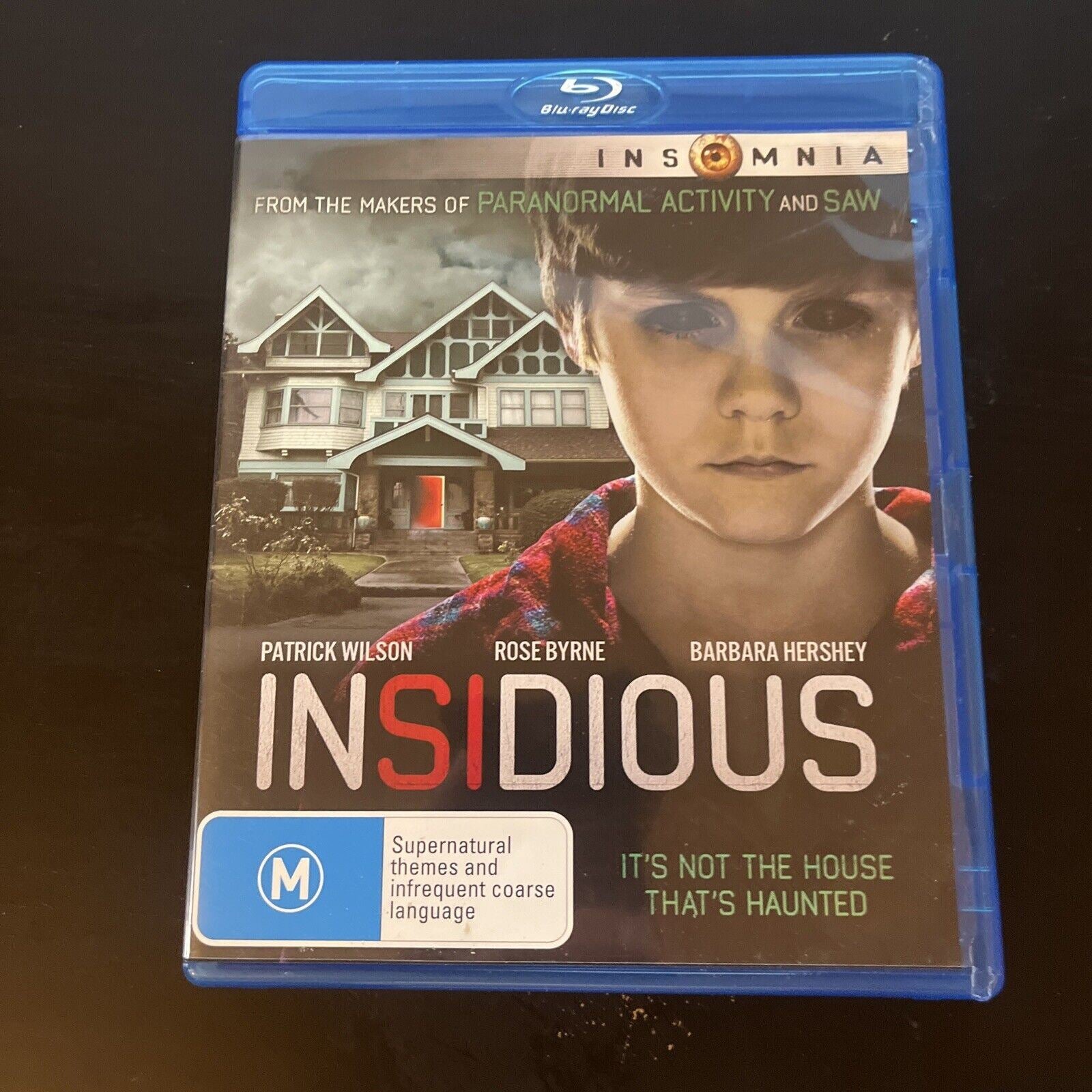 Insidious (Blu-ray, 2010) Patrick Wilson, Rose Byrne, Ty Simpkins NEW ...