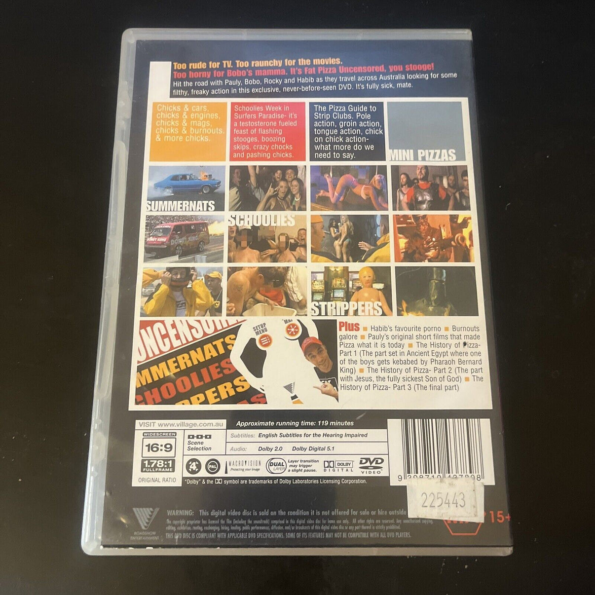 Fat Pizza Uncensored (DVD, 2002) Paul Fenech, Paul Nakad, John Boxer R ...