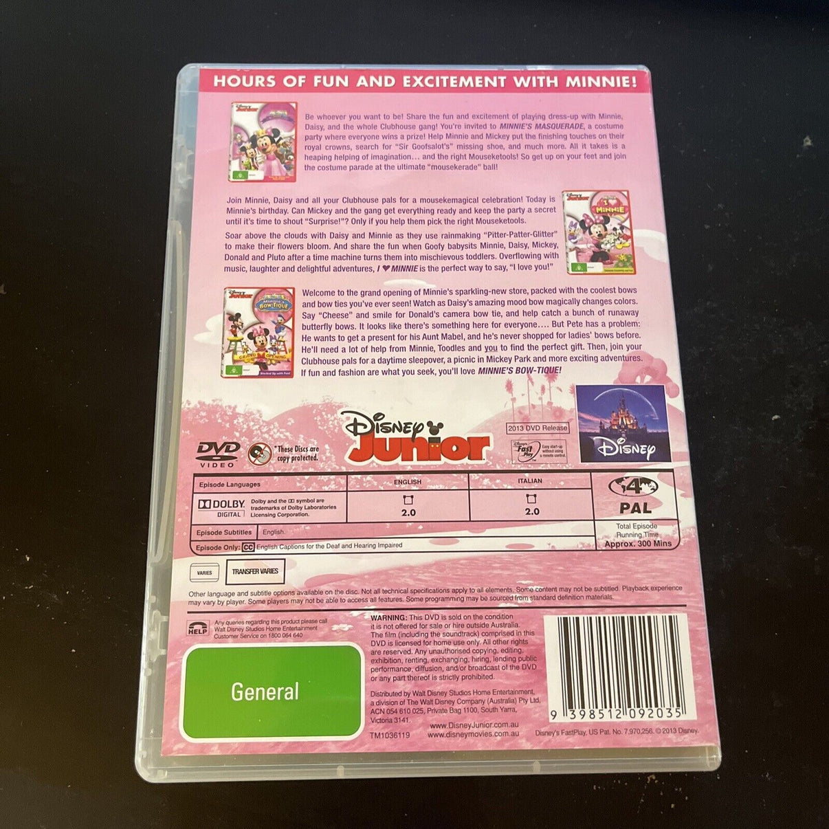 Mickey Mouse Clubhouse Minnie Collection (Triple Pack) (DVD, 2016) Reg ...