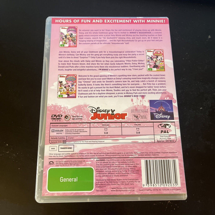 Mickey Mouse Clubhouse Minnie Collection (Triple Pack) (DVD, 2016) Reg ...