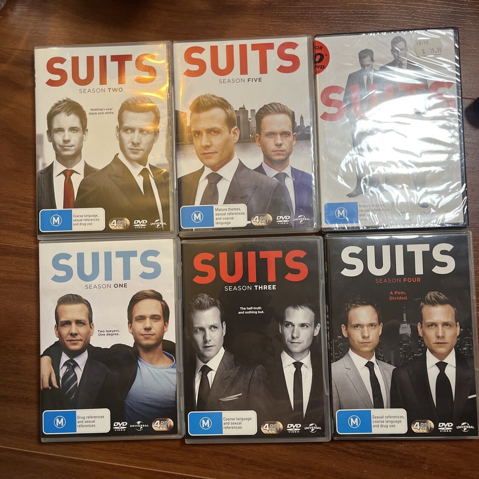 Suits : Season 1,2,3,4,5,6-part 1 (DVD, 2011, 22-Disc) Meghan Markle R ...